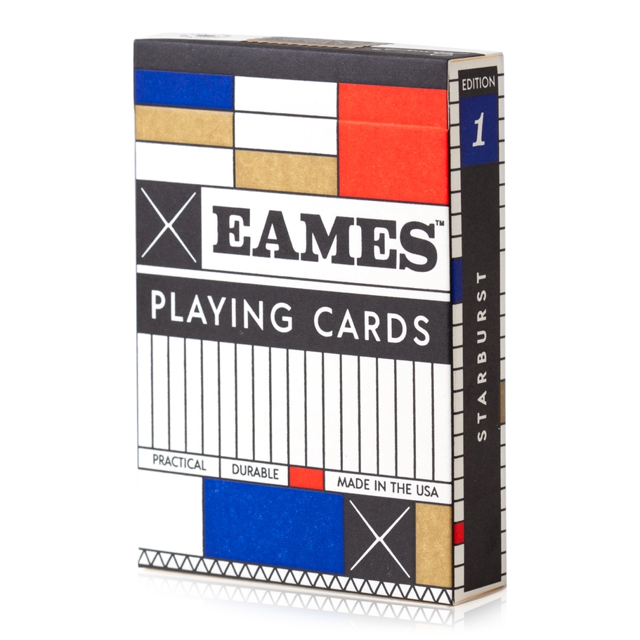 Eames "Starburst" Playing Cards (Blue) - Kingdom Cards